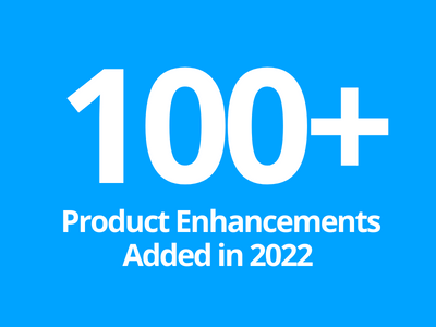 100+ Product Enhancements Added in 2022